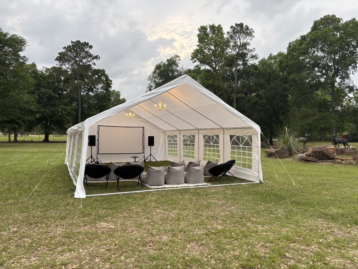20X30FT TENT + Indoor Cinema - Security Deposit – HTXBACKYARDCINEMA